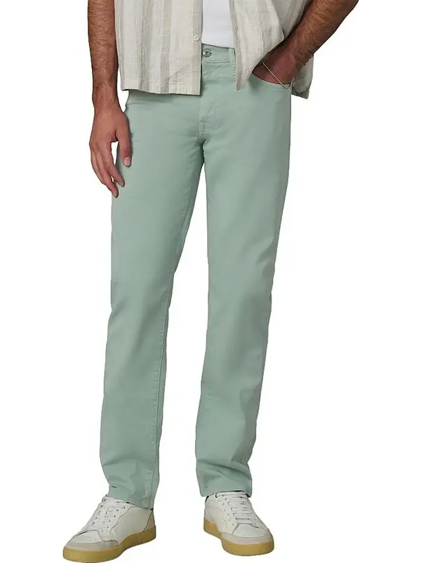 Joe's Jeans Brixton Luxe Twill Slim Straight Pants - Green Milieu