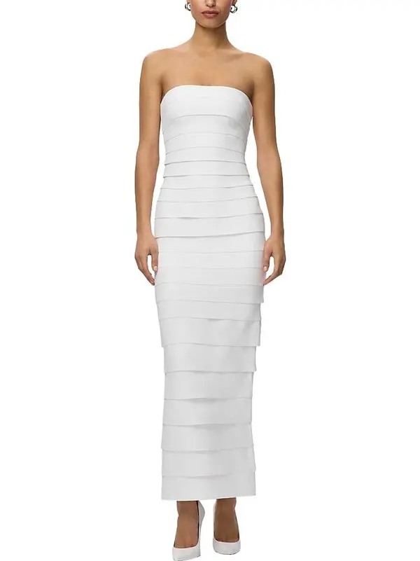 Herve Leger Elaina Bandage Gown - Alabaster