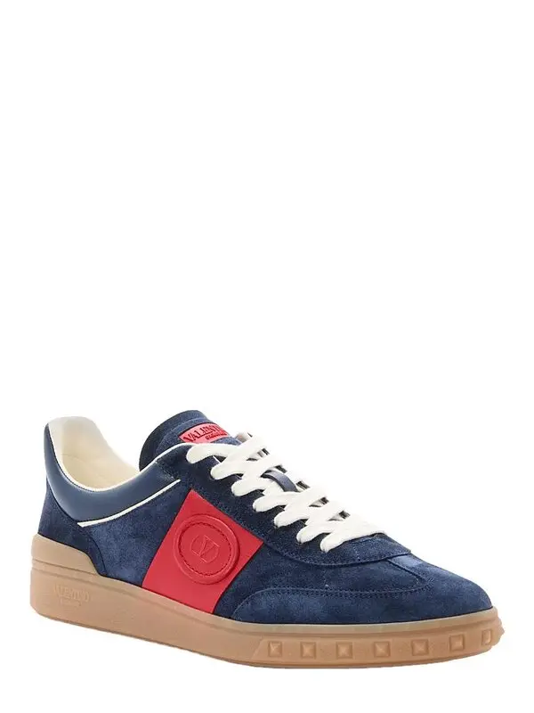 Valentino Garavani Suede Low Top Sneakers - Blue