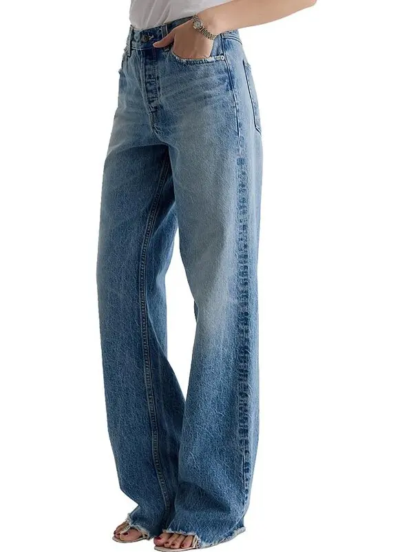 Ag Billie Relaxed High Rise Straight Jeans - Sierra Meadow