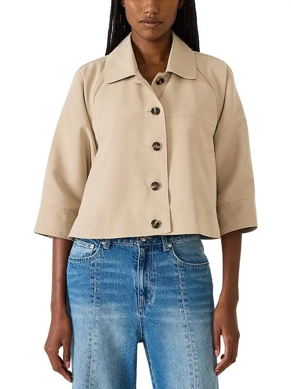 Steve Madden Rhode 3/4 Sleeve Jacket - Tan