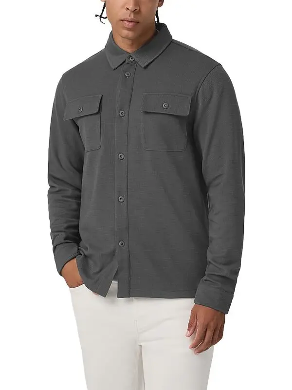 Vuori Waffle Shirt Jacket - Dark Pewter