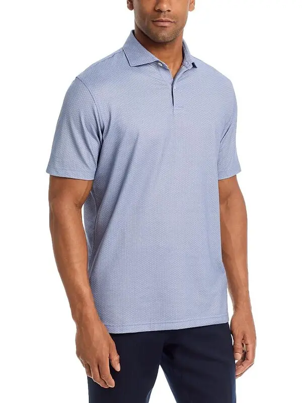 Peter Millar Crown Crafted Albatross Cotton-blend Pique Polo - Navy/multi
