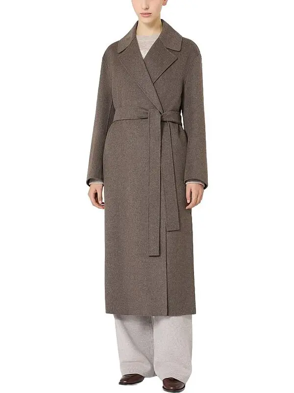 Max Mara Luna Wool Coat - Dark Red