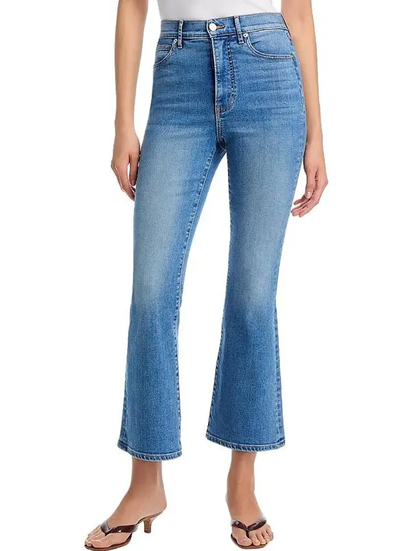 Veronica Beard Carson High-rise Ankle Flare Jeans - French Kiss