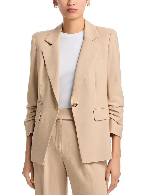 Veronica Beard Battista Dickey Jacket - Stone Khaki