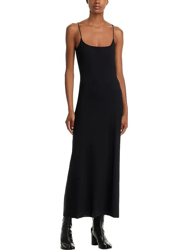 MAISON MARGIELA Scoop Neck Maxi Dress - Black