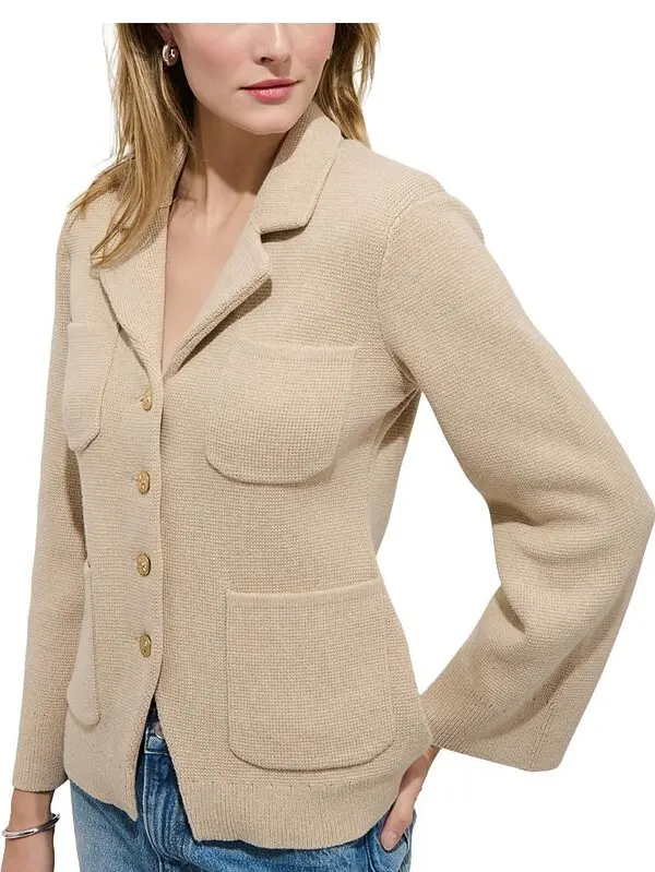 ALEX MILL London Sweater Jacket - Sand