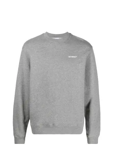 Off-White Wave Out Diag Design Sweatshirt - Grey
