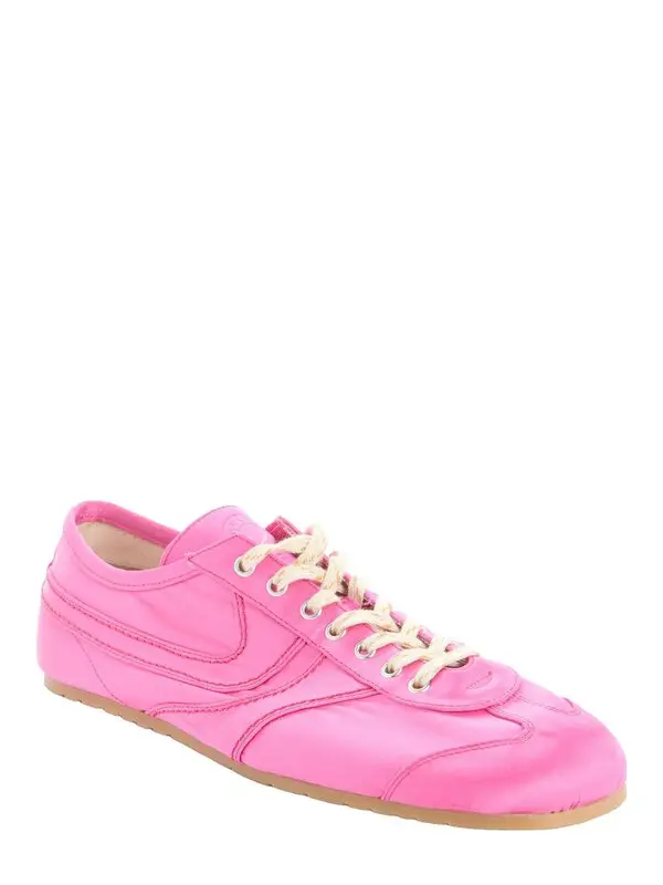 Dries Van Noten Slim Satin Sneakers - 304 Fuschia