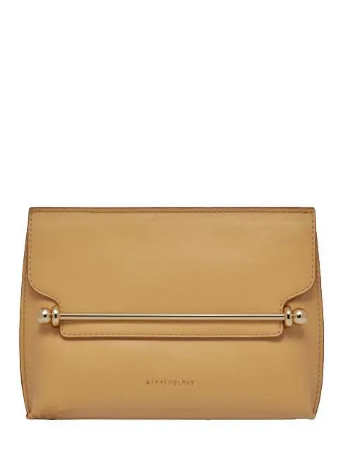 Strathberry Mini Stylist Leather Crossbody Bag - Brulee