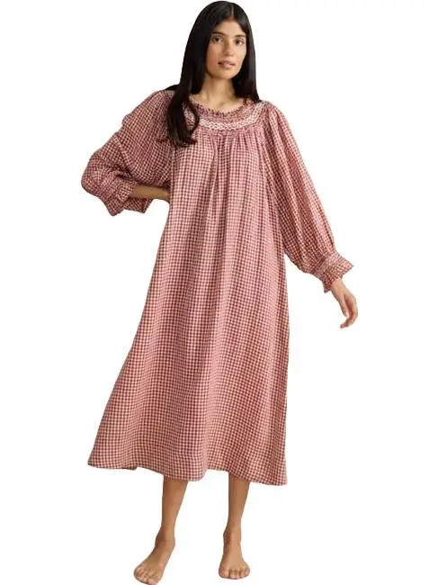IF ONLY IF Georgie Nightdress - Rust Gingham