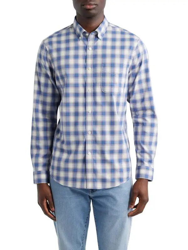 Nordstrom Alex Check Button-down Shirt - Blue Alex Plaid