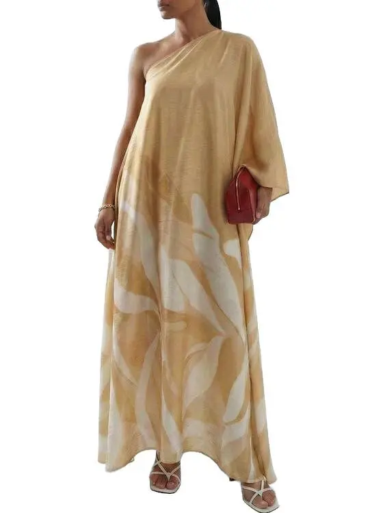 DIARRABLU One-shoulder Satu Maxi Dress - Rocio Yellow