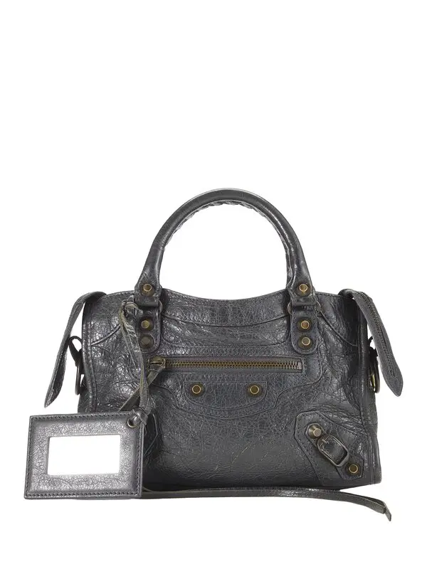 Balenciaga Classic City Lambskin Handbag - Grey