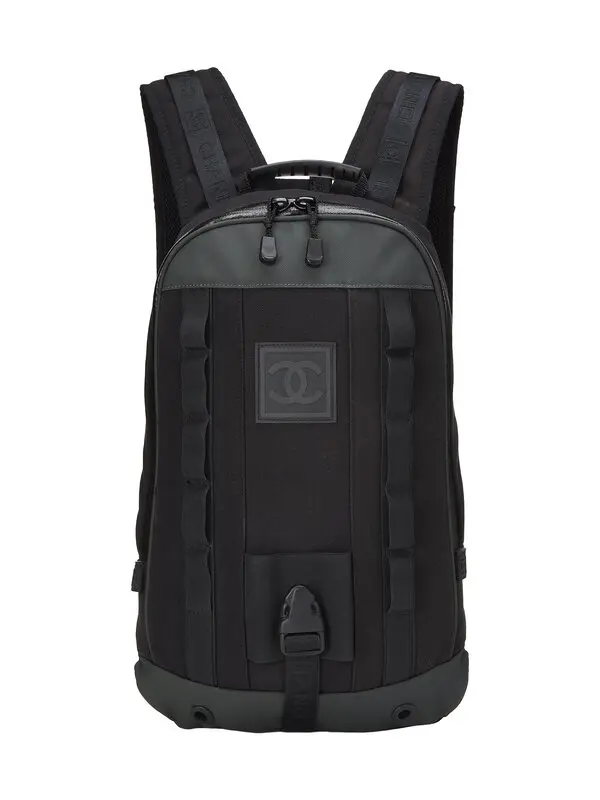 Chanel Canvas Sportline Backpack - Black