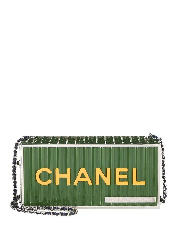 Chanel Lucite Shipping Container Bag - Green