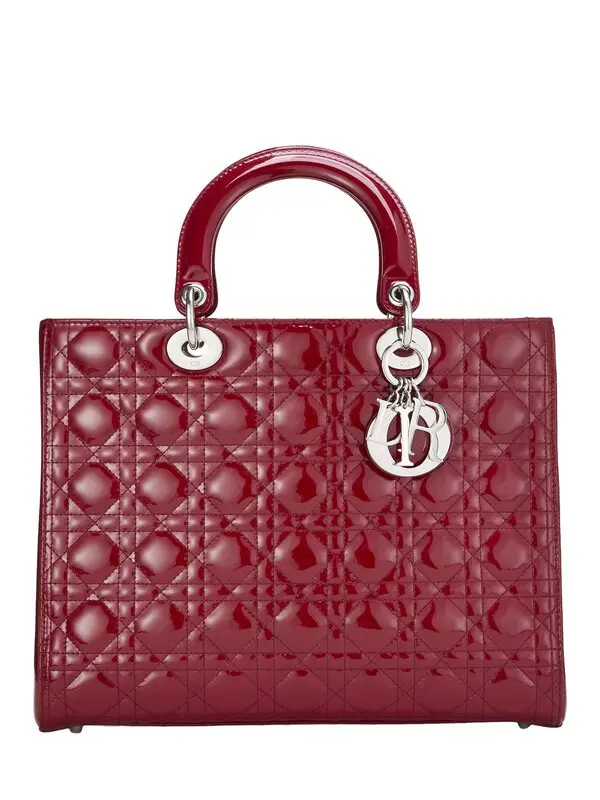 Dior Cannage Quilted Lady - Red