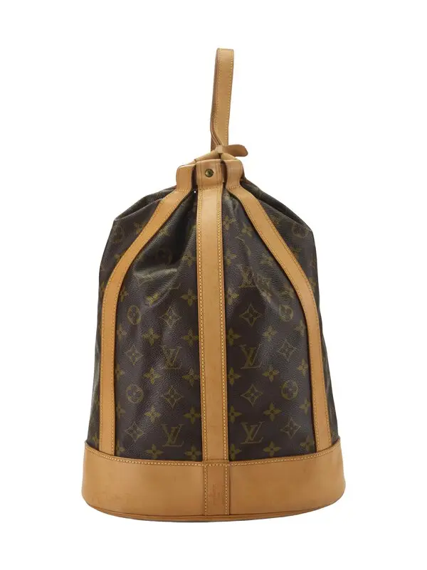 LOUIS VUITTON Monogram Randonnee Backpack - Brown