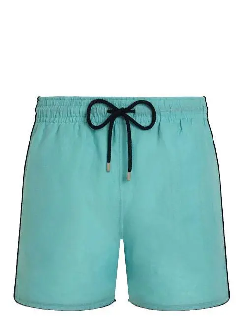Vilebrequin Linen Mallorca Swim Trunks - Green
