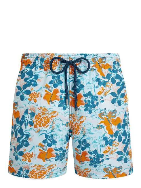Vilebrequin Printed Swim Trunks - Blue