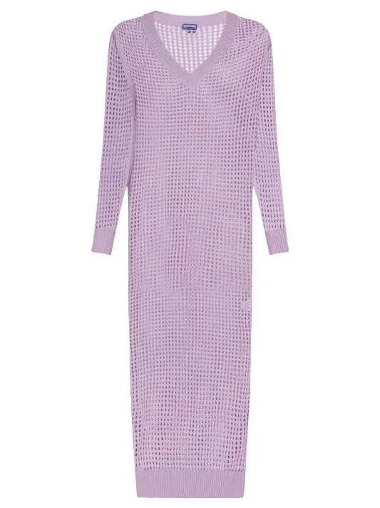 Vilebrequin Crochet T-shirt Maxi Dress - Purple