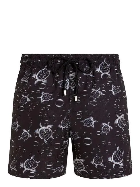 Vilebrequin Microperforated Ultralight Packable Swim Trunks - Black