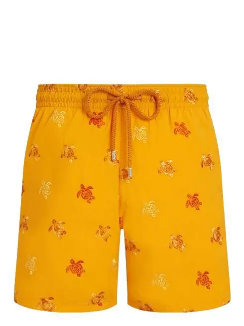Vilebrequin Embroidered Swim Trunks - Orange