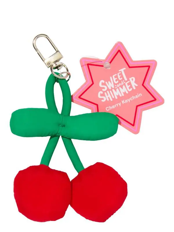SWEET & SHIMMER Puffy Cherry Keychain - One-color