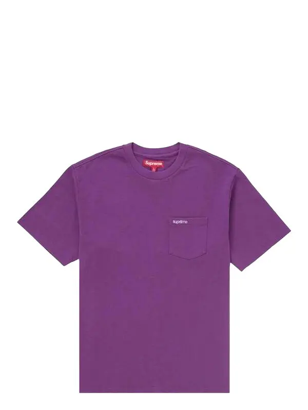 Supreme Short-sleeve Pocket T-shirt - Purple