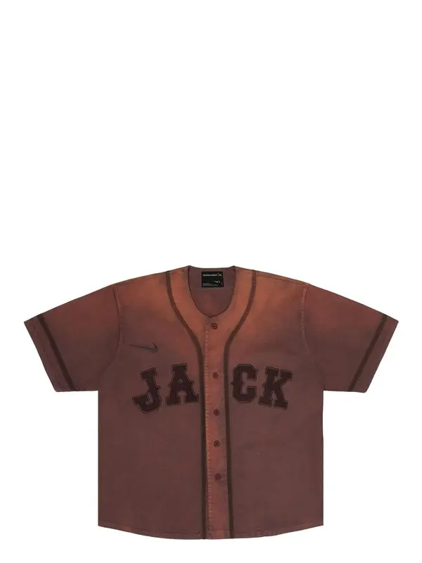 CACTUS JACK BY TRAVIS SCOTT X Fragment X Nike Tokyo Jack Retro Baseball Jersey - Brown
