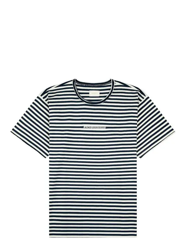 Aimé Leon Dore Yarn Dyed Beach Tee - Blue