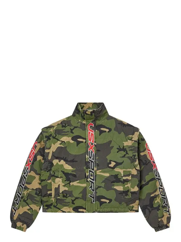 VALE FOREVER Vsx Camo Puffer Jacket - Green