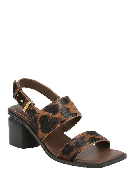 Franco Sarto Calf Hair Slingback Sandal - Brown