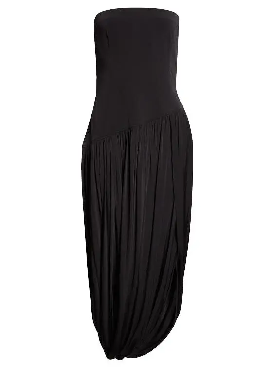 FERRAGAMO Bustier Jersey Gown - Nero