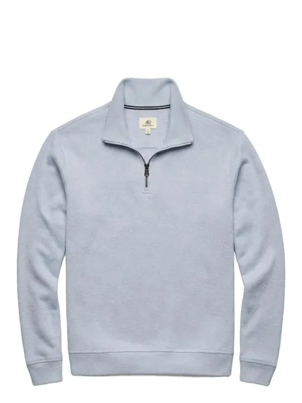 SURFSIDE SUPPLY CO. Quarter-zip Cashmist Fleece - Light Blue Heather