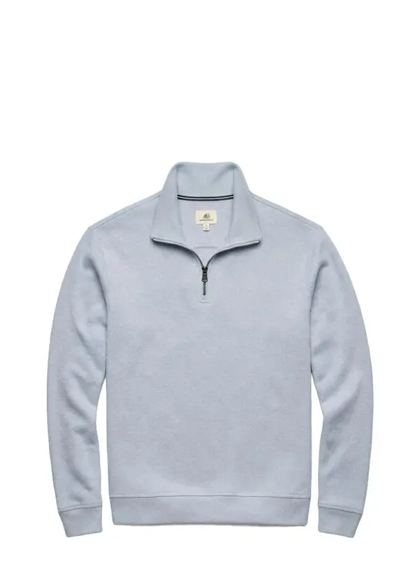 SURFSIDE SUPPLY CO. Quarter-zip Cashmist Fleece - Light Blue Heather