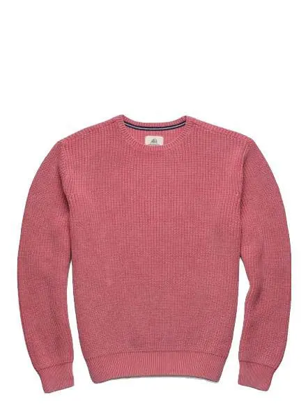 SURFSIDE SUPPLY CO. Eddie Knit Crewneck Sweater - Mineral Red
