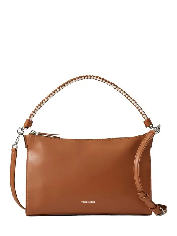 Veronica Beard Vida Leather Shoulder Bag - Hazelwood