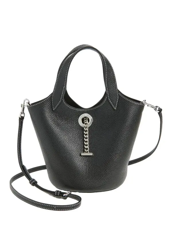 Veronica Beard Anchor Bucket Crossbody Bag - Black