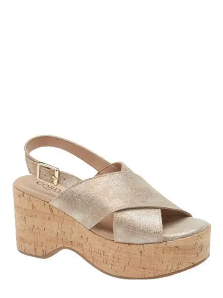 Cordani Jovi Slingback Platform Sandal - Granito Corda