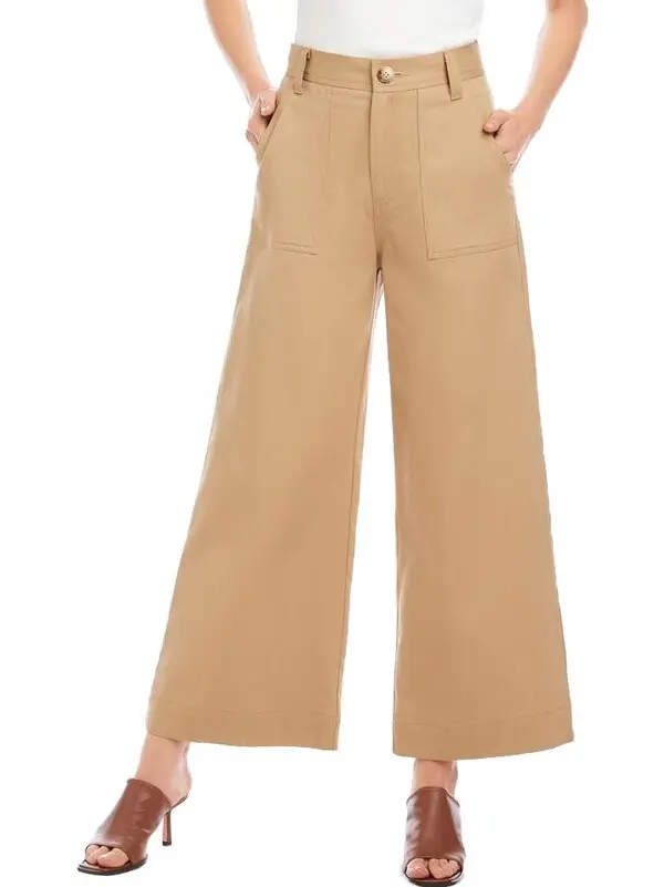 Fifteen Twenty Ryder High-waist Flare Leg Pants - Khaki