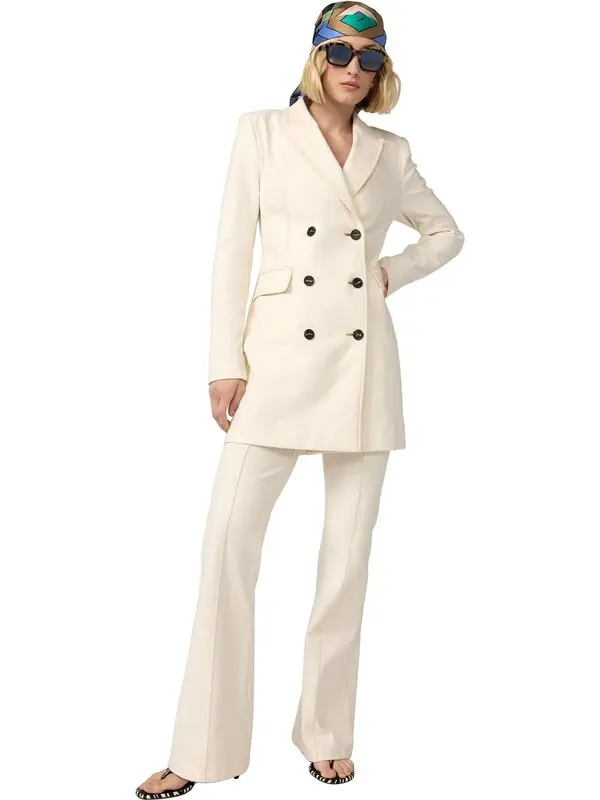 Diane Von Furstenberg Lilith Blazer Dress - Ivory
