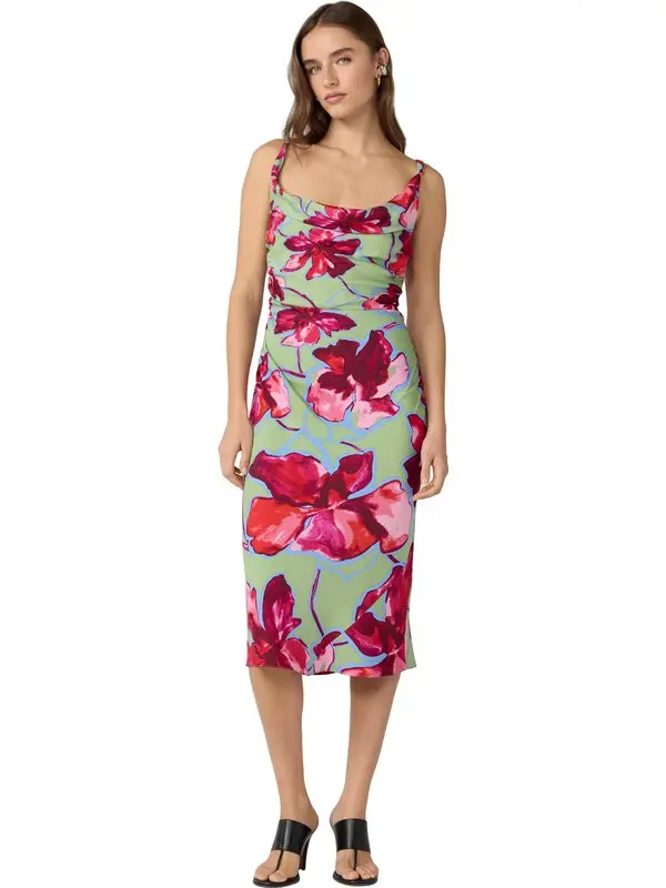 Diane Von Furstenberg Delaney Dress - Hibiscus Smoke Degrade