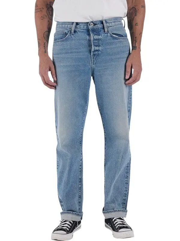 HIROSHI KATO The Pail Loose Straight Leg 12.5-ounce Slub Selvedge Jeans - Lou