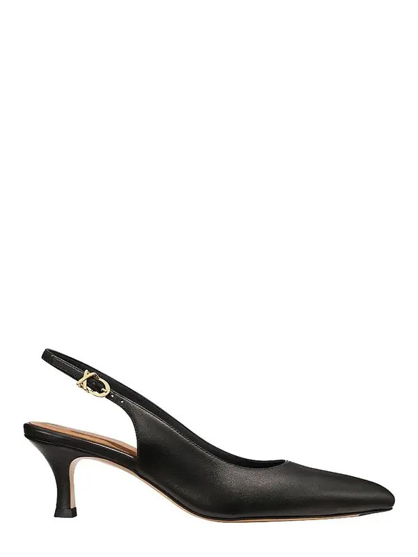 MARGAUX LONNBERG The Colette Slingback Pumps - Black Nappa