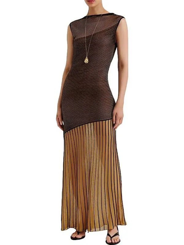 MALINA Patricia Knitted Maxi Dress - Multi