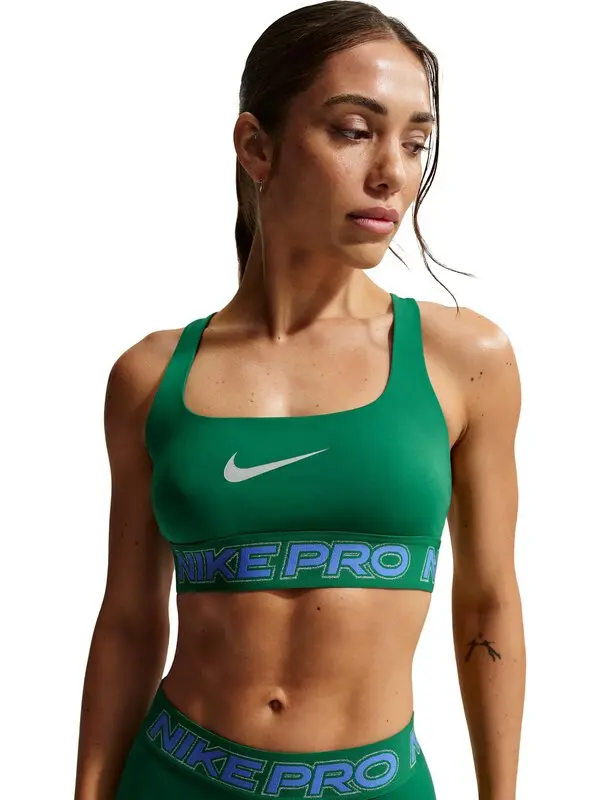 Nike Pro Light-support Non-padded Sports Bra - Green