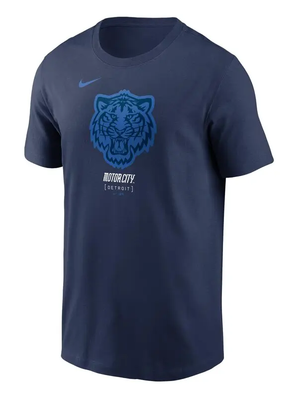 Nike Detroit Tigers City Connect Wordmark Mlb T-shirt - Blue