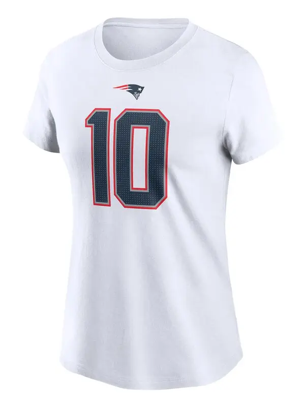Nike Drake Maye New England Patriots Nfl T-shirt - White